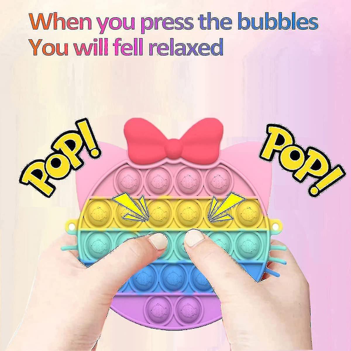 Pop Purse Fidget Toys Crossbody Bag For Girls,push Bubble Shoulder Bag ...