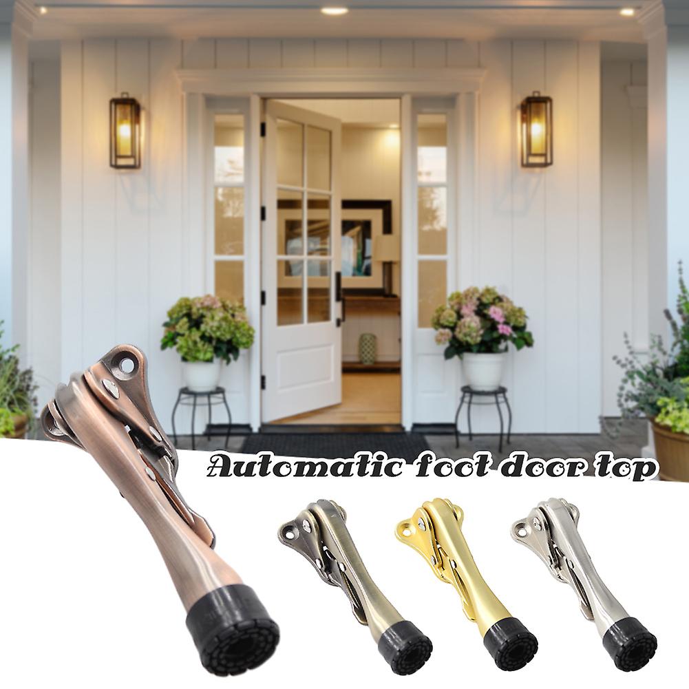 One-Touch Semi-Automatic Metal Door Stopper Multifunctional Door Stop ...