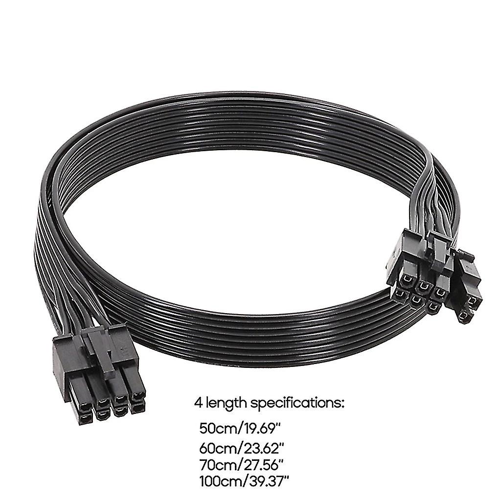 8 Pin To 8 Pin (6+2) Gpu Modular Power Supply Cable 50/60/70/100cm ...