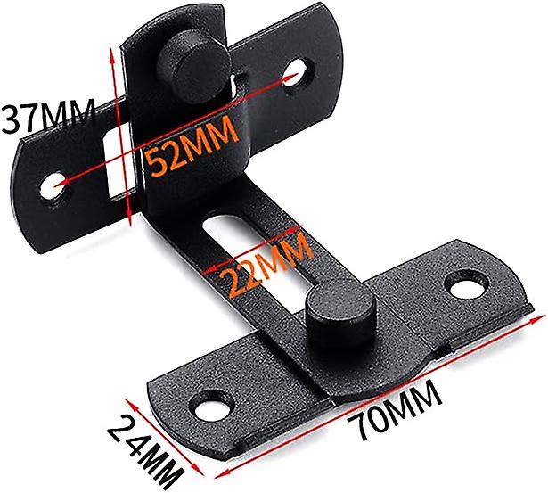large 90 degree right angle door latch loops curved latch bolts sliding ...