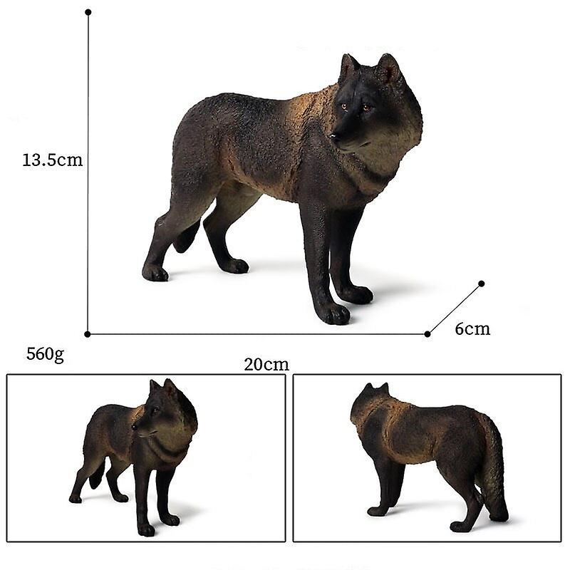 Simulation Of Wild Animals Big Wild Wolf Model Pvc Action Figure ...