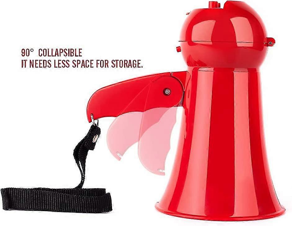 Mini Portable Megaphone Bullhorn With Siren And Adjustable Volume Sound ...