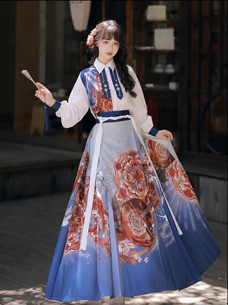 New Hanfu Women Modern Improved Ancient Chinese Hanfu Cosplay Costume ...