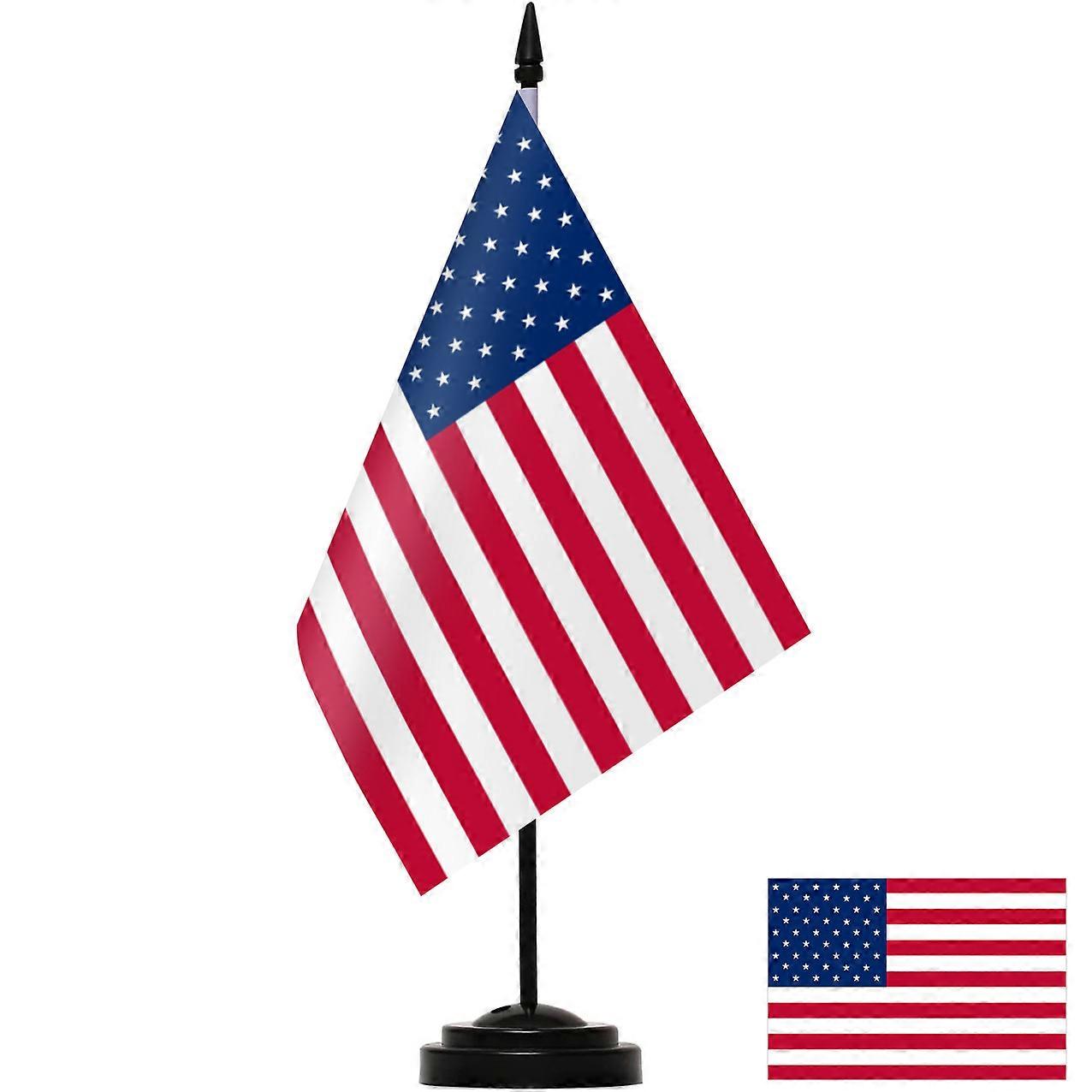 American flag office table flag stand desktop flag ornaments indoor ...
