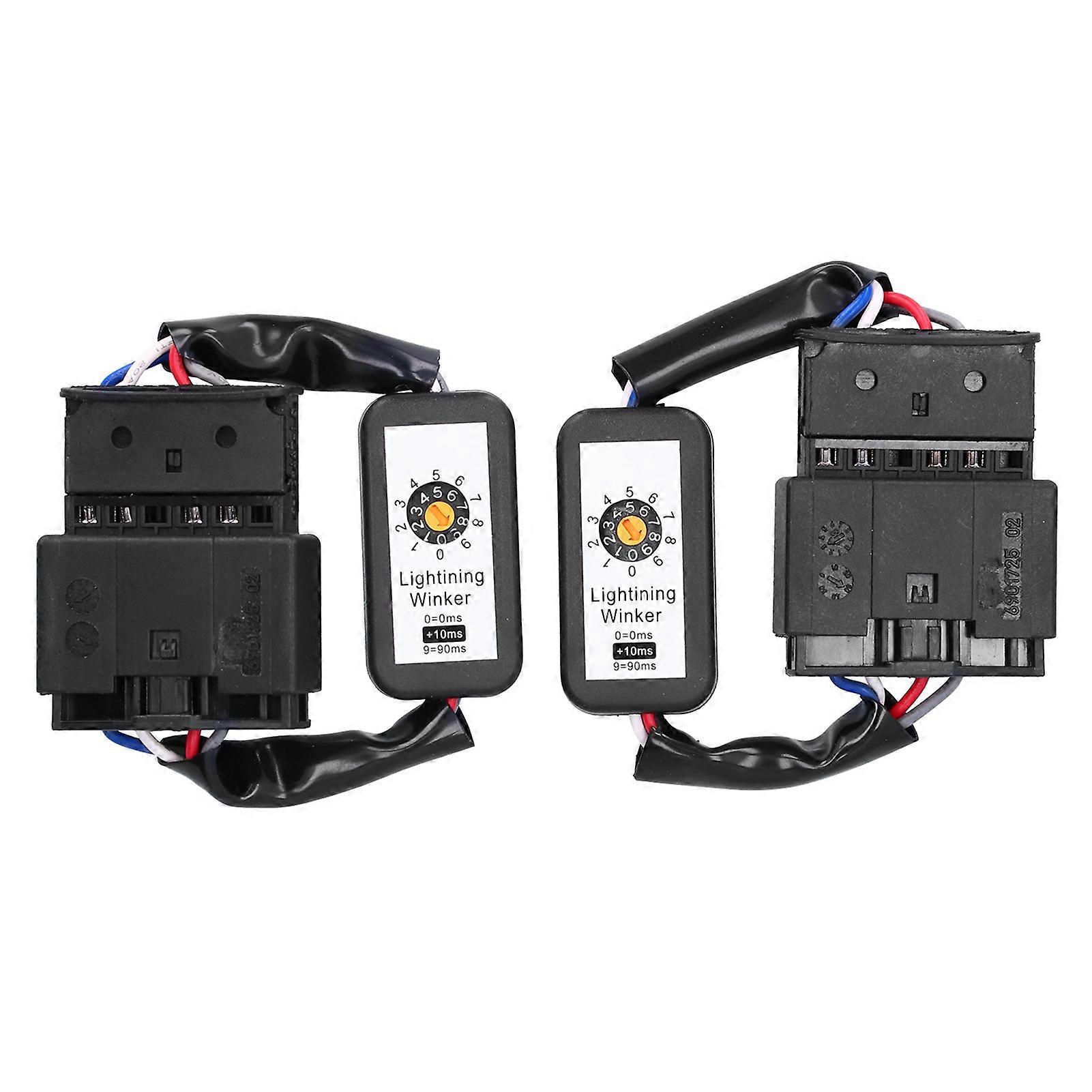 LED Tail Lights Dynamic Turn Signal Adapter Harness Blinker Module Kits ...