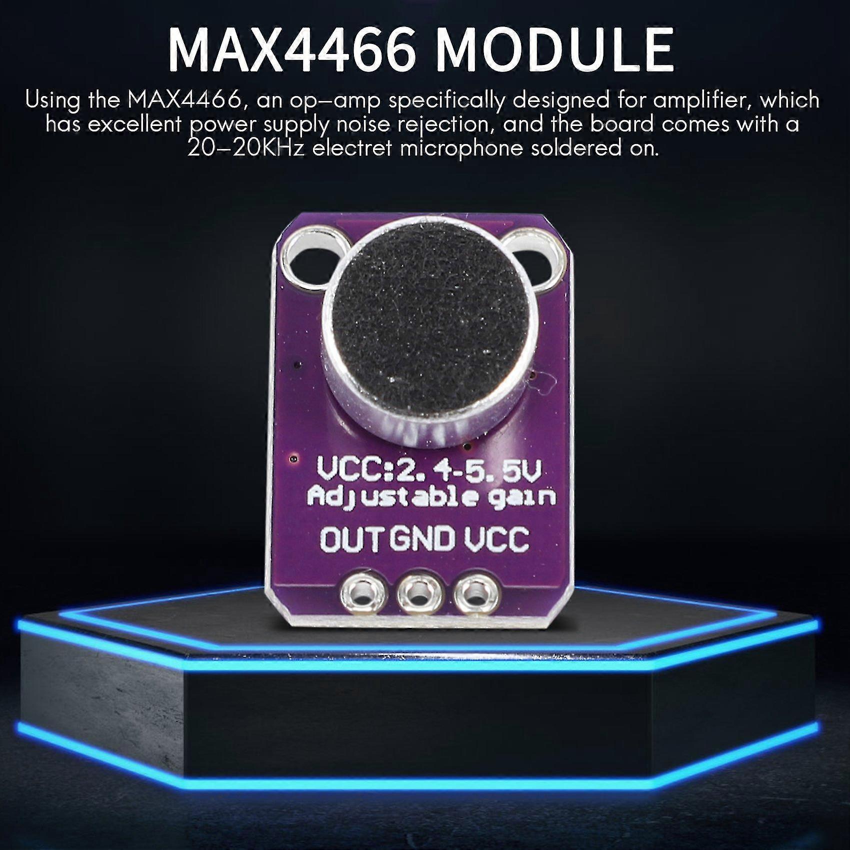 5pcs -max4466 Electret Microphone Amplifier Max4466 Module Adjustable ...