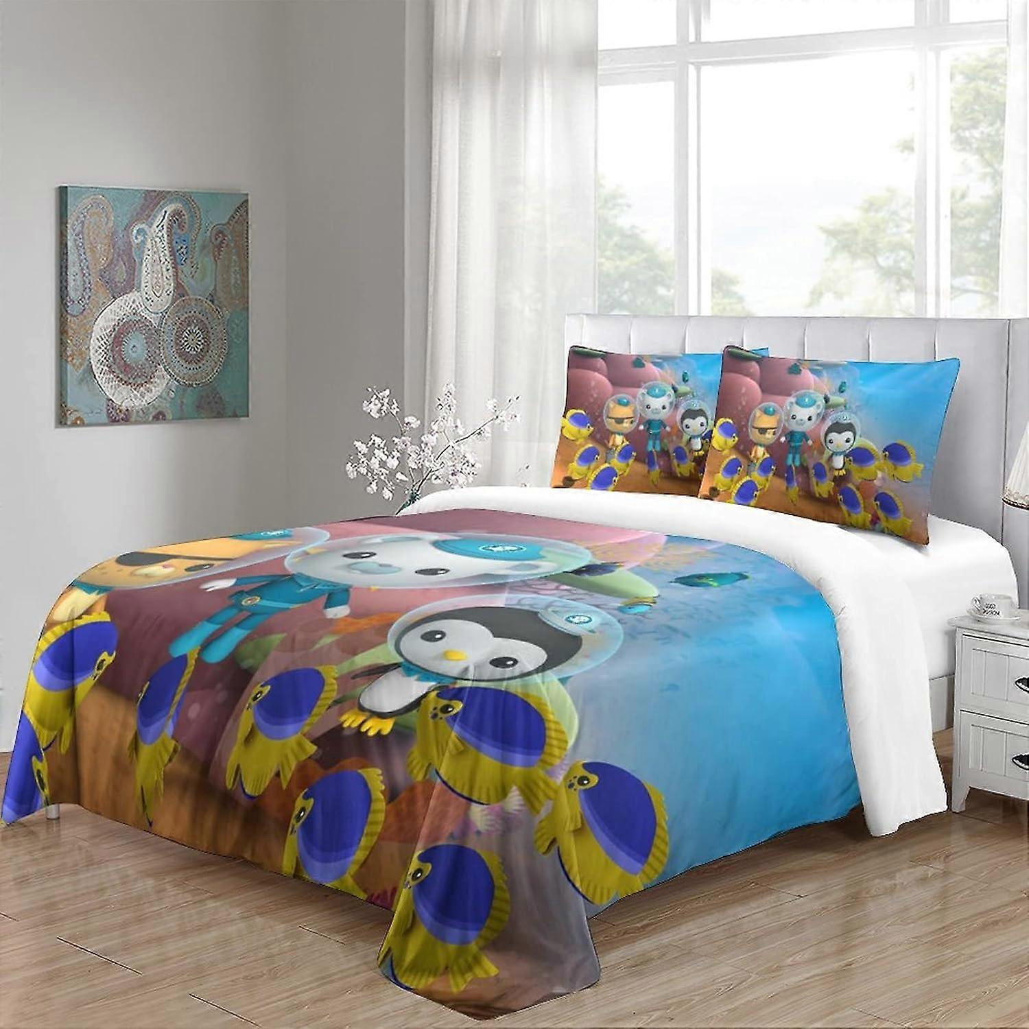 Octonauts påslakanset Tecknad 3D digital utskrift Pojke och flicka ...