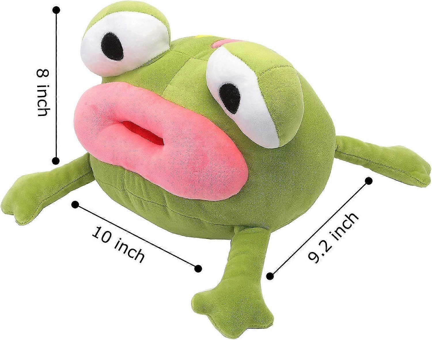 Soft Frog Plush Stuffed Animal, Funny Frog Snuggly Hugging Pillow, Frog ...