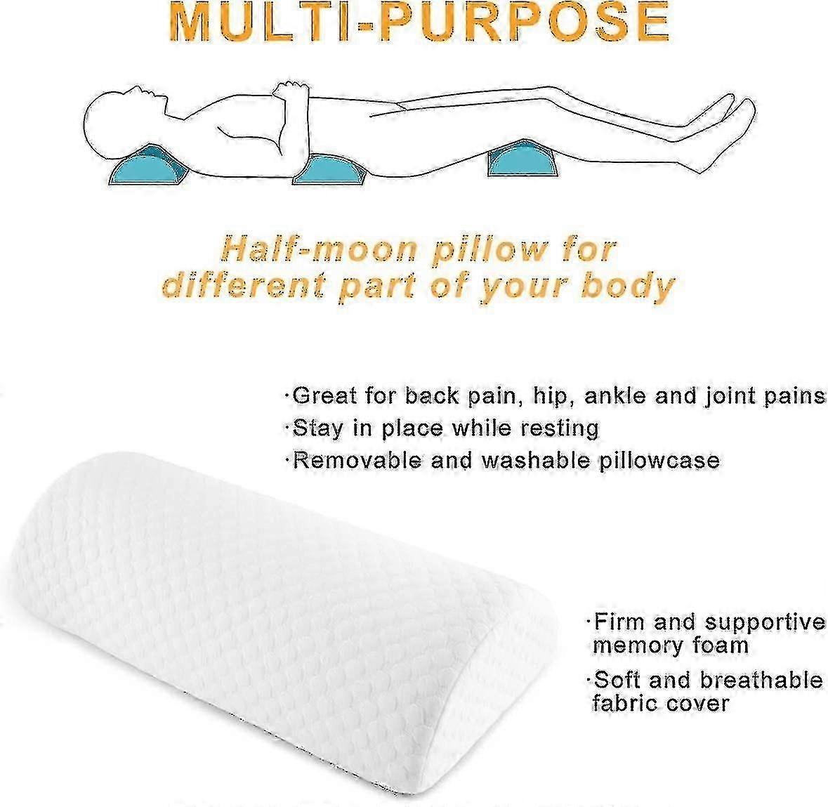 Knee Orthopedic Pillow For Sciatica Pain, Pain Relief Cushions For Lower Legs, Back, Knee Pain ...