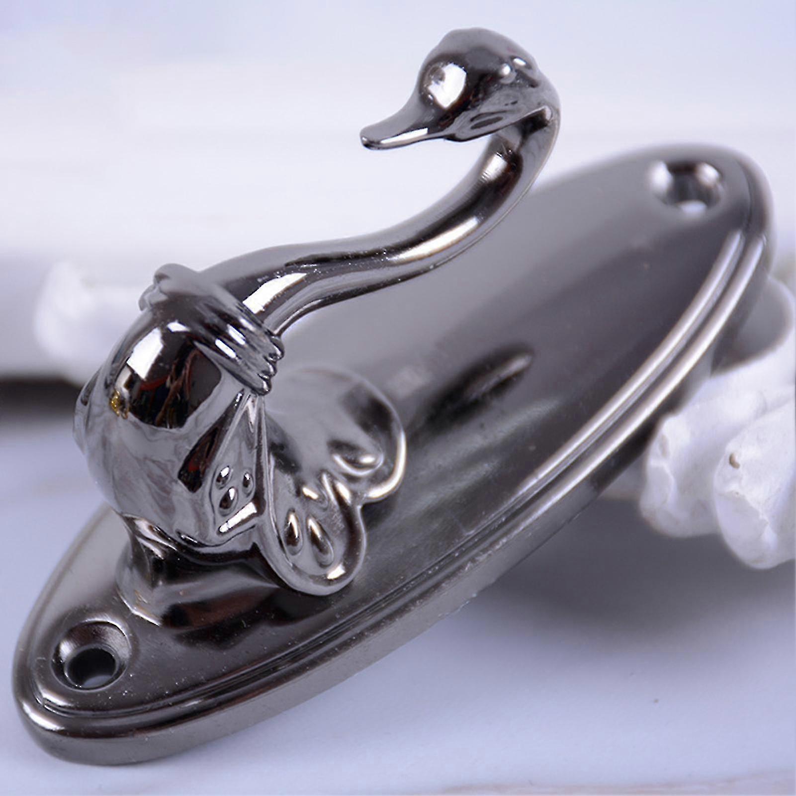 2pcs Tieback Hook Wall Mounted Delicate Cast Detail Swan Shape Zinc ...