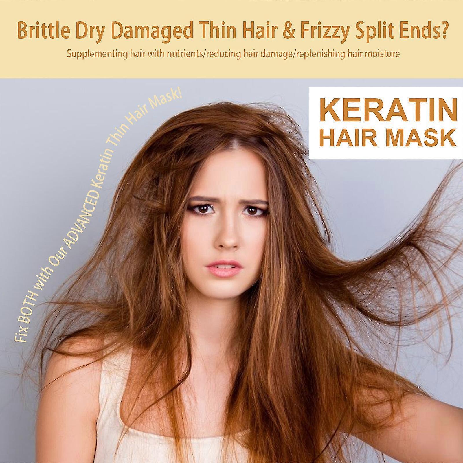 Keratin Hair Mask, Moisturizing Hair Mask For Moisturizing Dry And ...