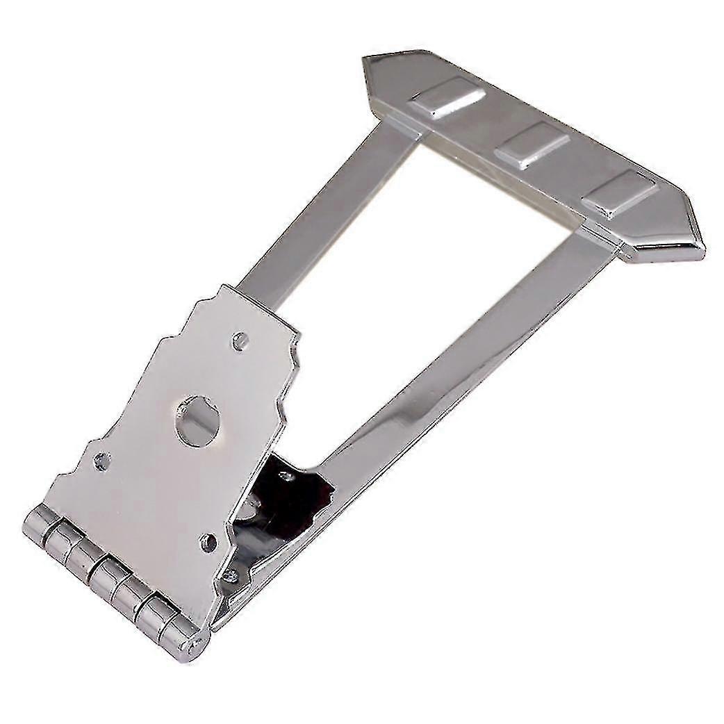 Guitar 6 Strings Jazz Archtop Trapeze Tailpiece Bridge Parts Silver ...