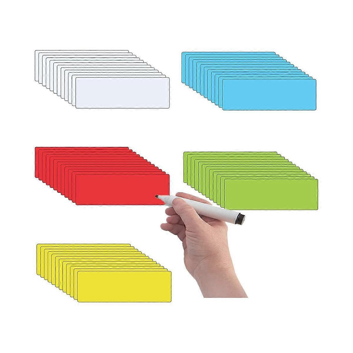 120 Magnetic Dry Erase Labels Reusable Name Tag Labels Magnetic Label ...