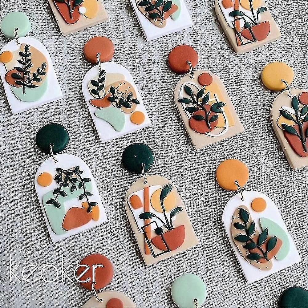 126pcs Polymer Clay Cutters Set For Earring Making With Earring Cards Hook Backs | Fruugo UK