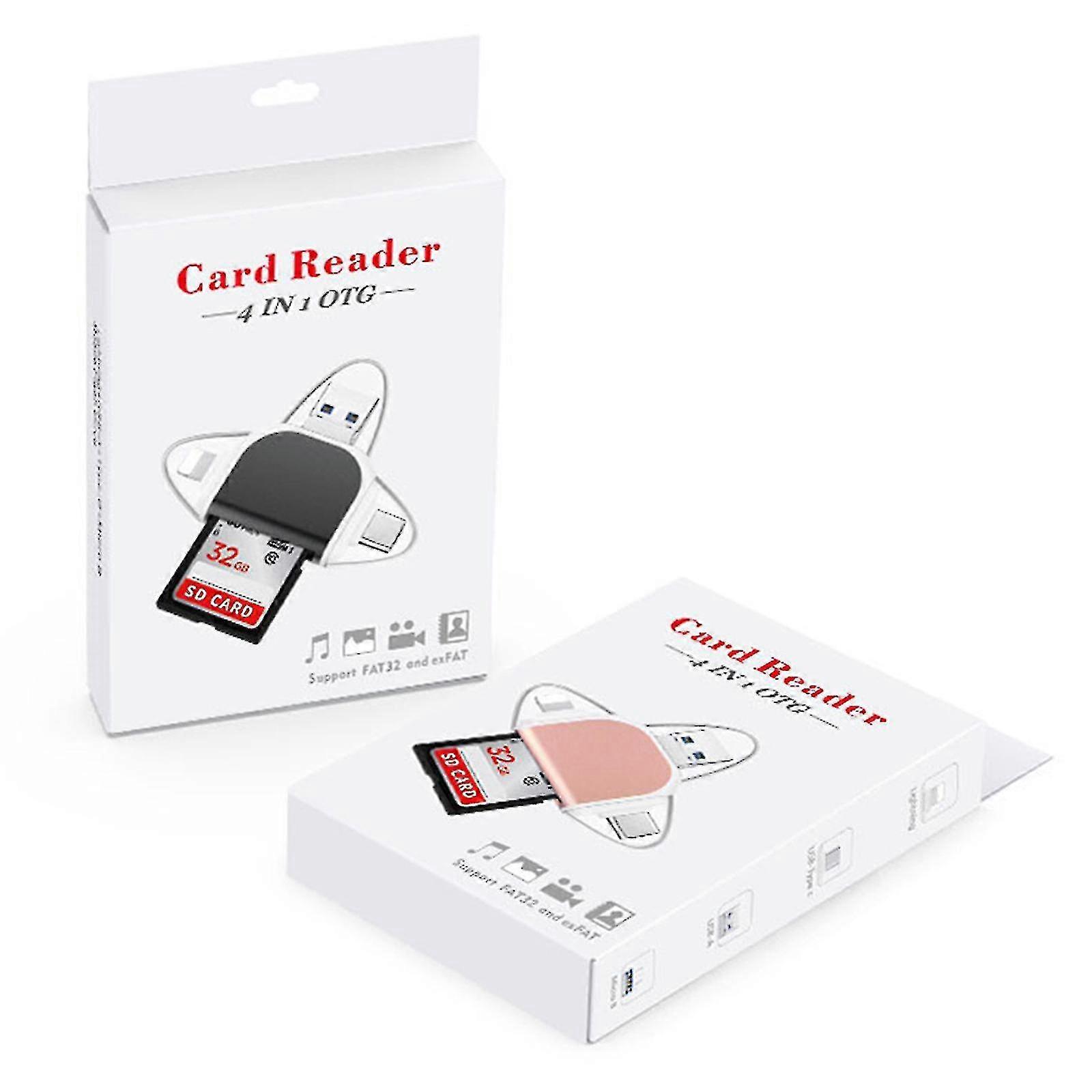 Multi-port 4 In1 Universal Sd Tf Card Reader,usb C Sd Tf Memory Card ...