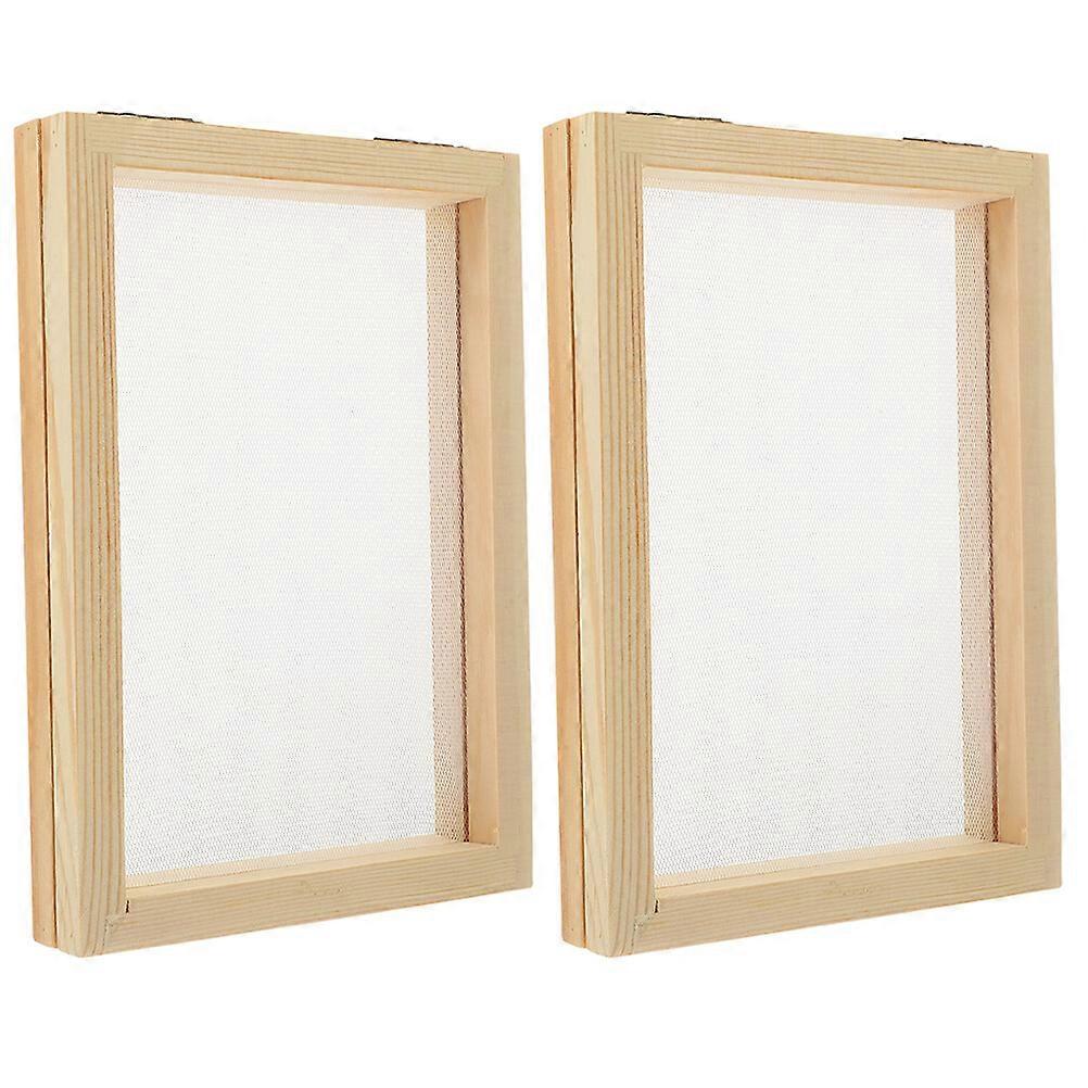 2pcs Paper Making Frame DIY Paper Making Frame Paper Making Wood Frame ...