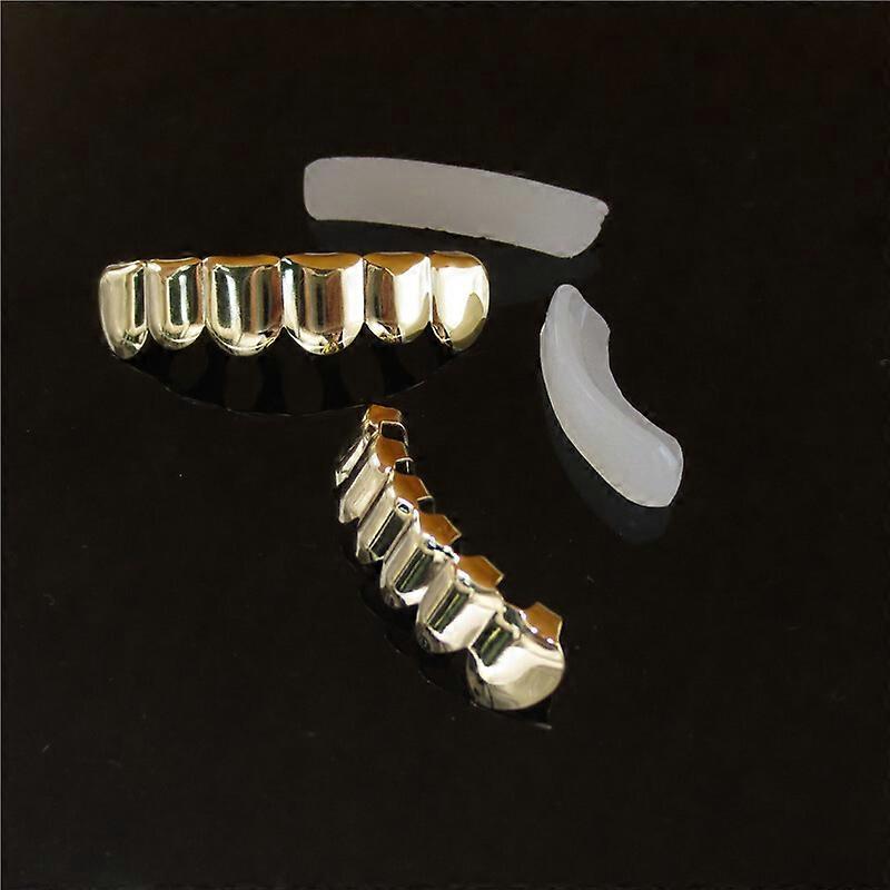 Gold Silver Plated Removable Teeth Grillz Set For Your Teeth Hip Hop ...