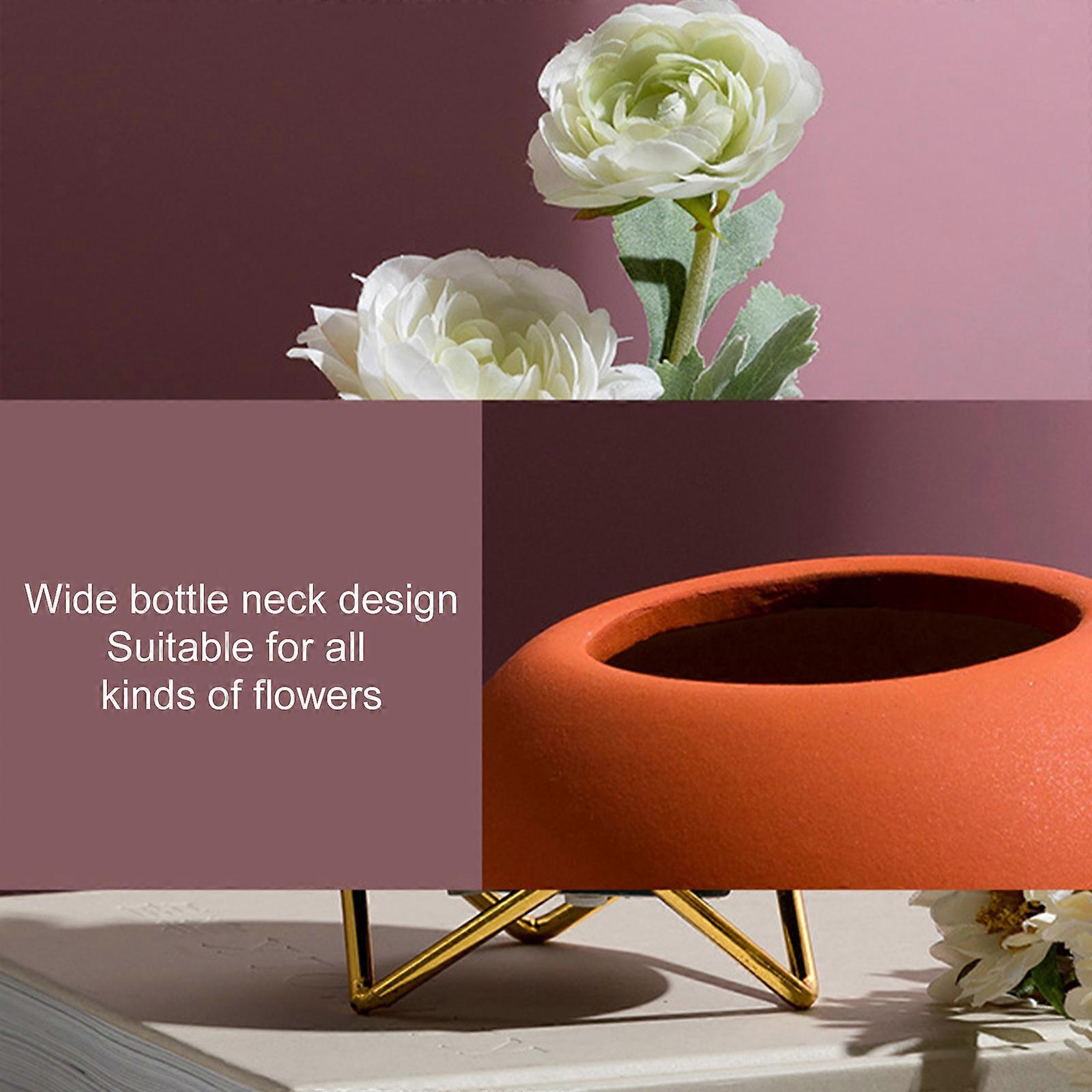 Plant Storage Ball Vase Decorative Vases Pottery Home Desk Pretty ...