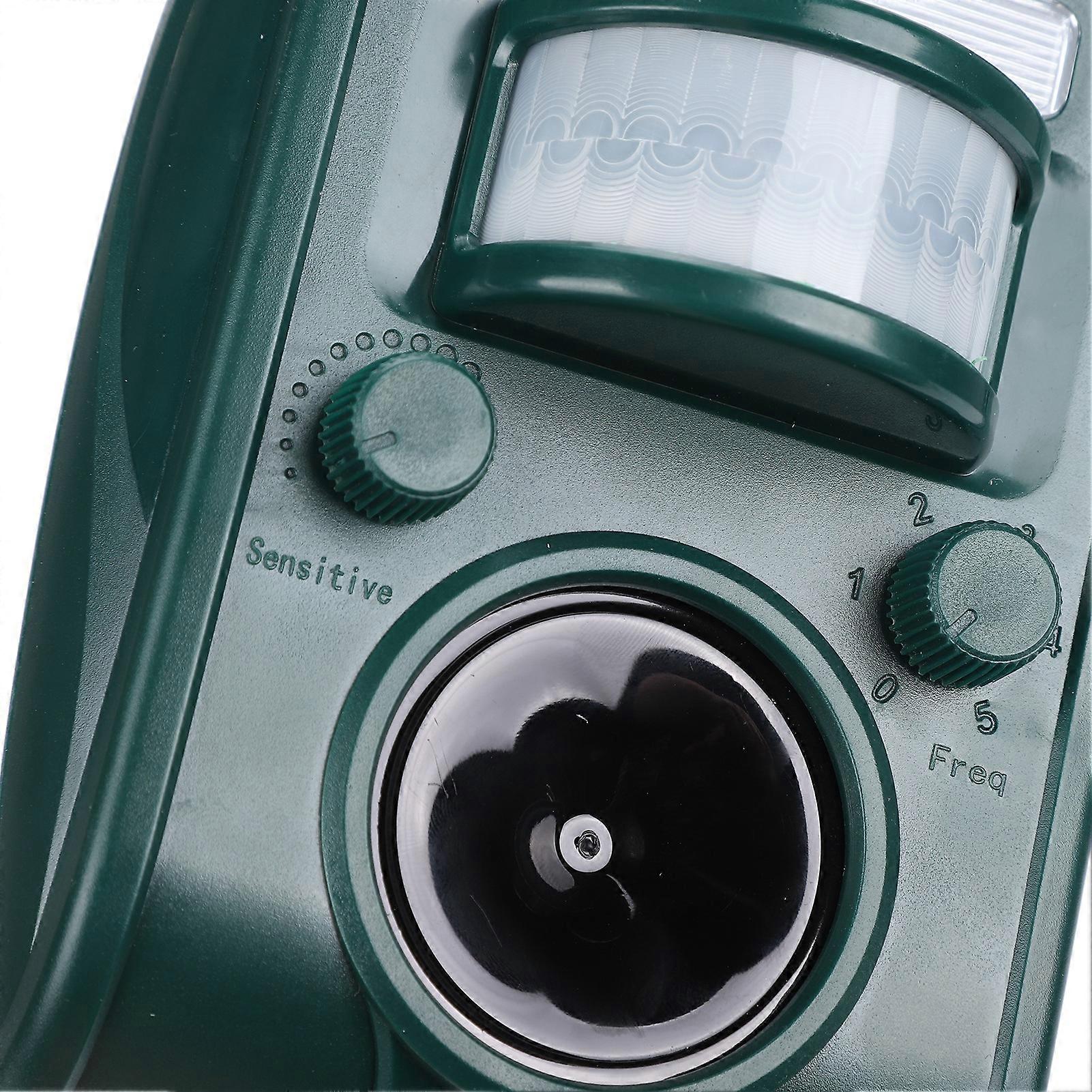 Outdoor Solar Powered Animal Repeller with Infrared Light Motion Sensor ...