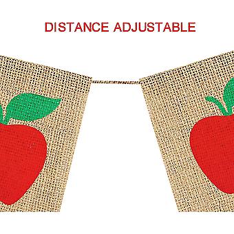 Beautiful Gift Apples Banner Burlap - Back To School Banner - Fall ...