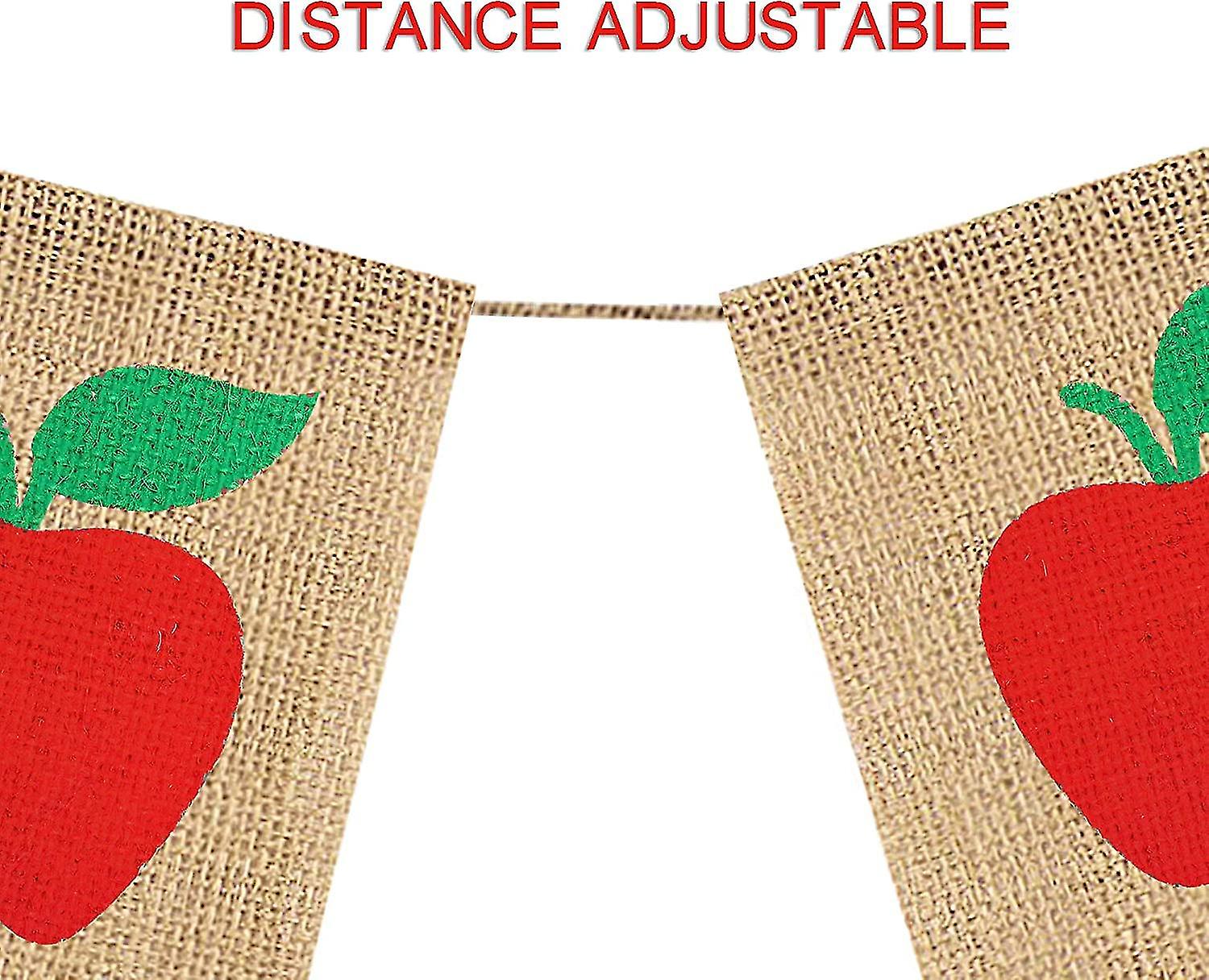Beautiful Gift Apples Banner Burlap - Back To School Banner - Fall ...