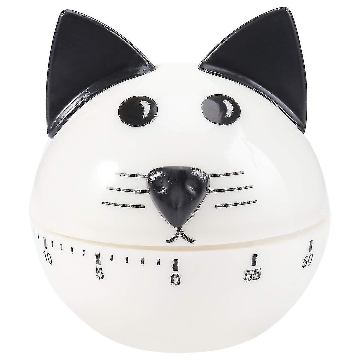 Kitchen Mechanical Timer Cartoon Cooking Timer Cat Shaped 60 Minutes ...