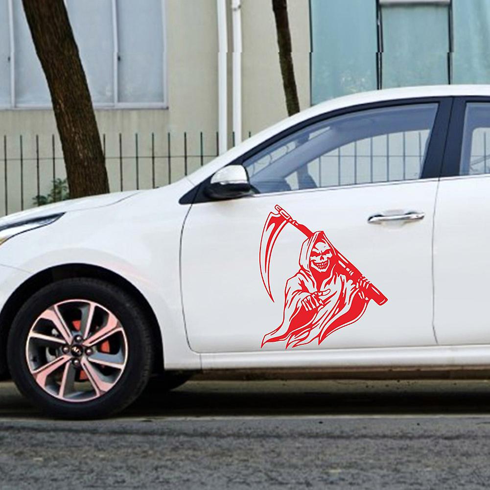 Grim Reaper Car Sticker Scythe Universal Adhesive Car Sticker ...