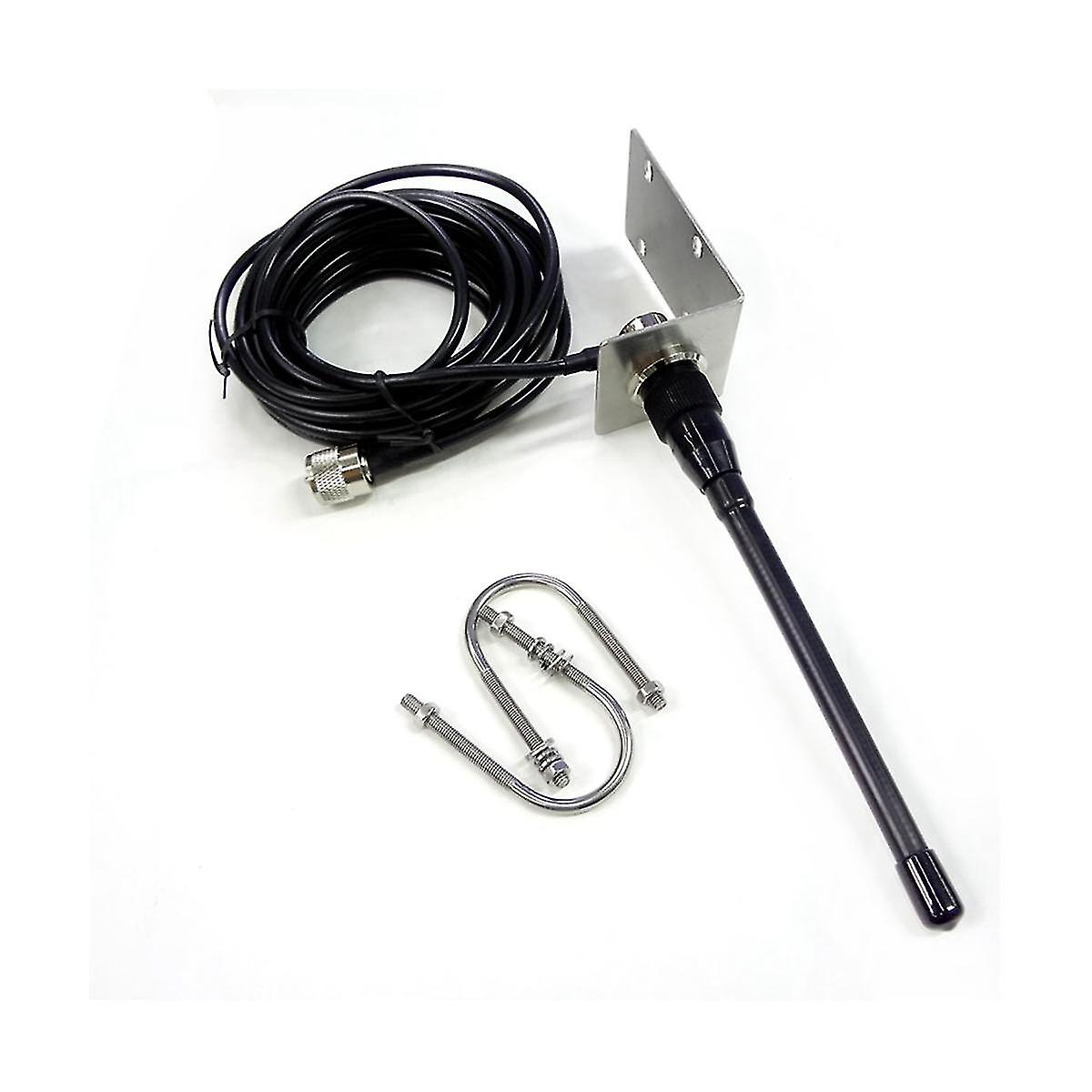 VHF Marine Antenna 156-163Mhz Rubber Waterproof Mast Aerial with 5M RG ...
