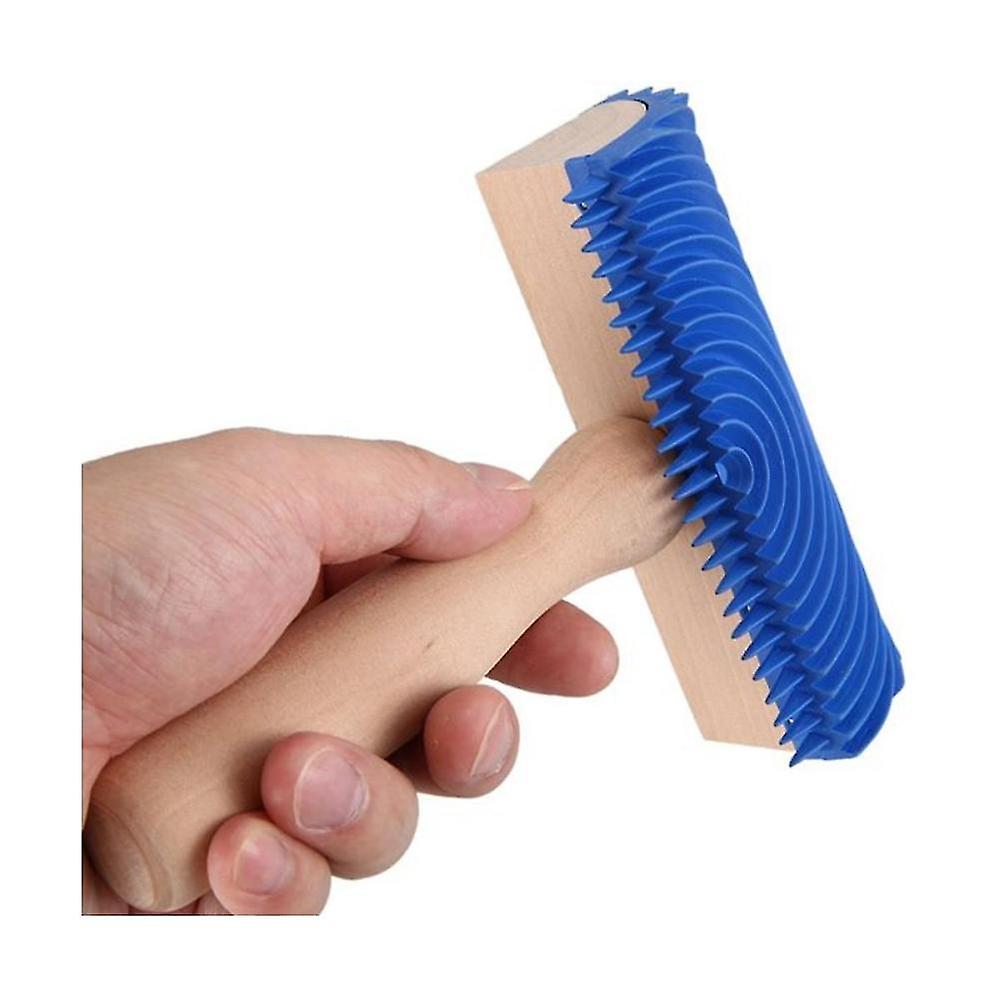 Wood Roller Texture Tool Wall Paint Wood Roller Rubber Texture Painting ...