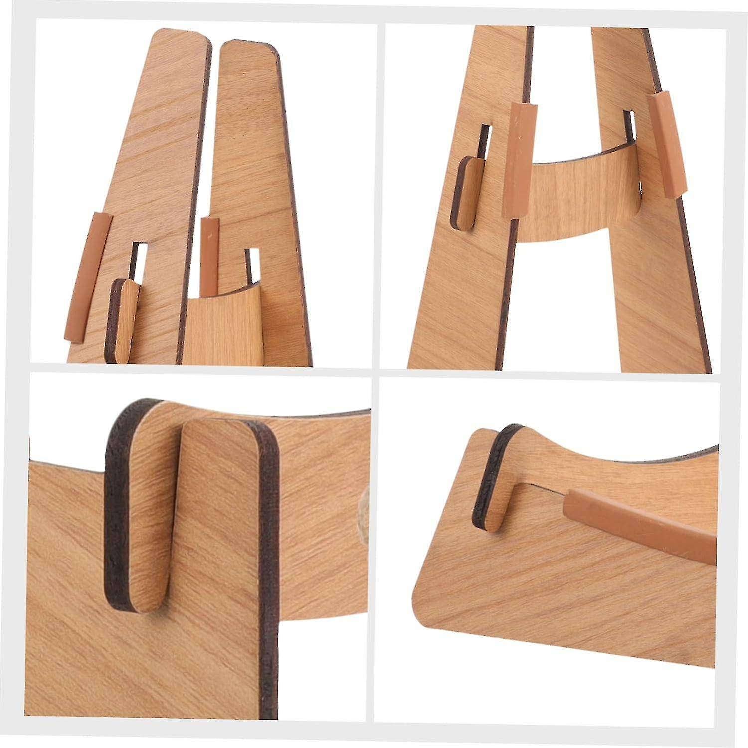 Wooden Guitar Stand - Sturdy Wood Violin Stand with Floor Rack for ...