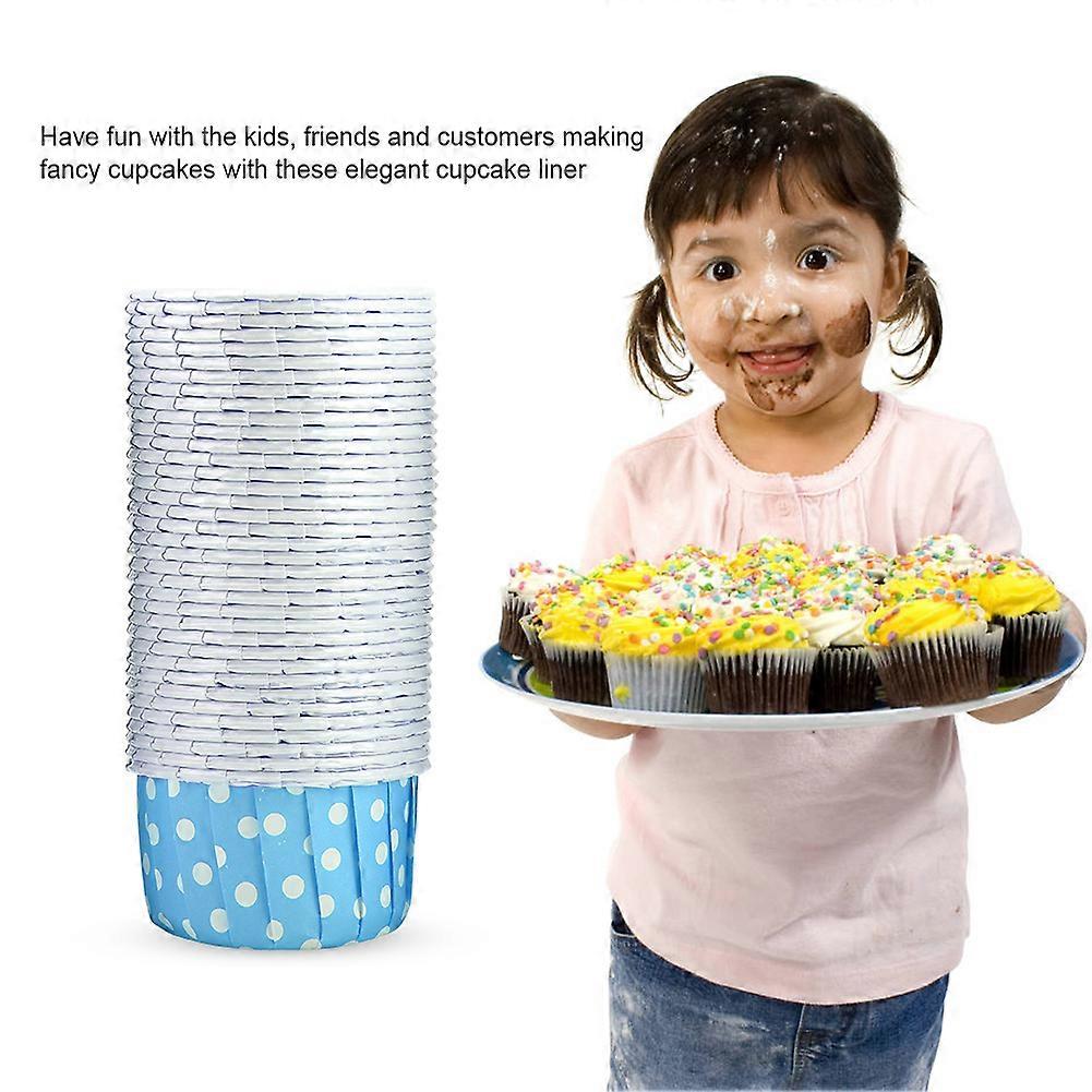 100PCS Mini Cupcake Liners Paper Round Cake Baking Cups Muffin Cases ...