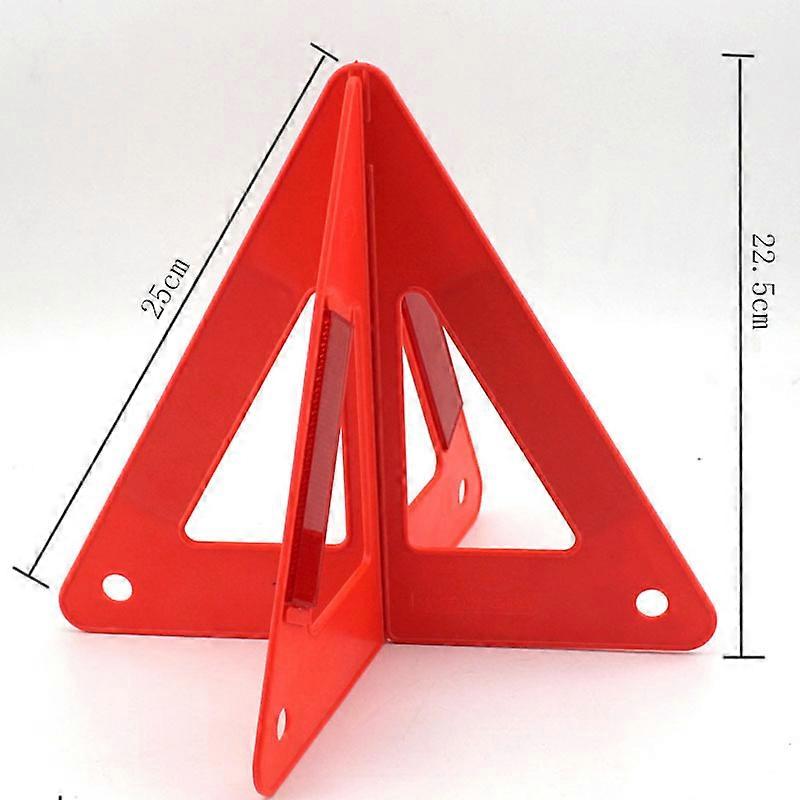 Brand New Warning Reflective Safety Triangle Free Standing Cone Folds ...