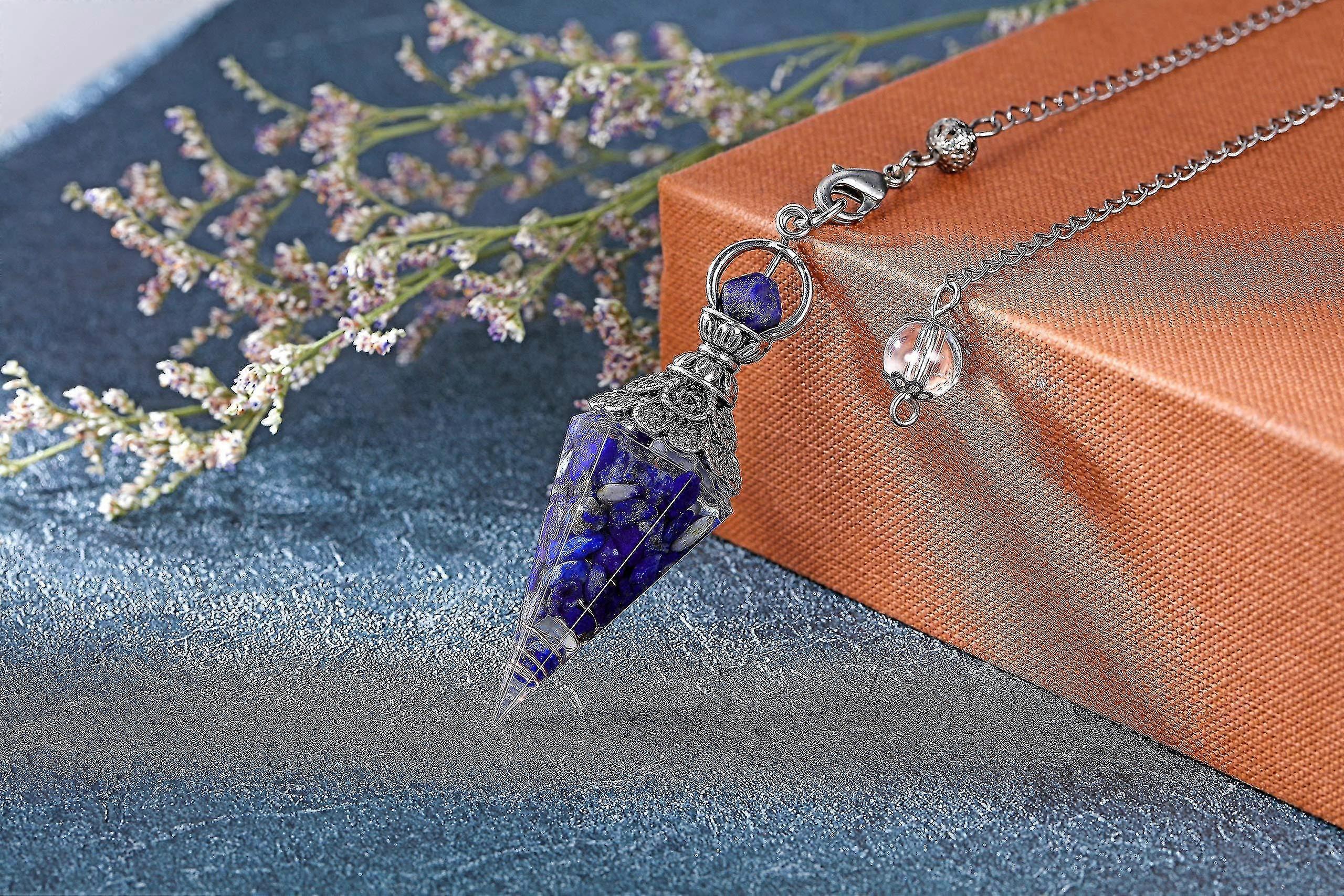 Chakra Crystal Pendulum Hexagonal Reiki Healing Crystal Points Gemstone ...