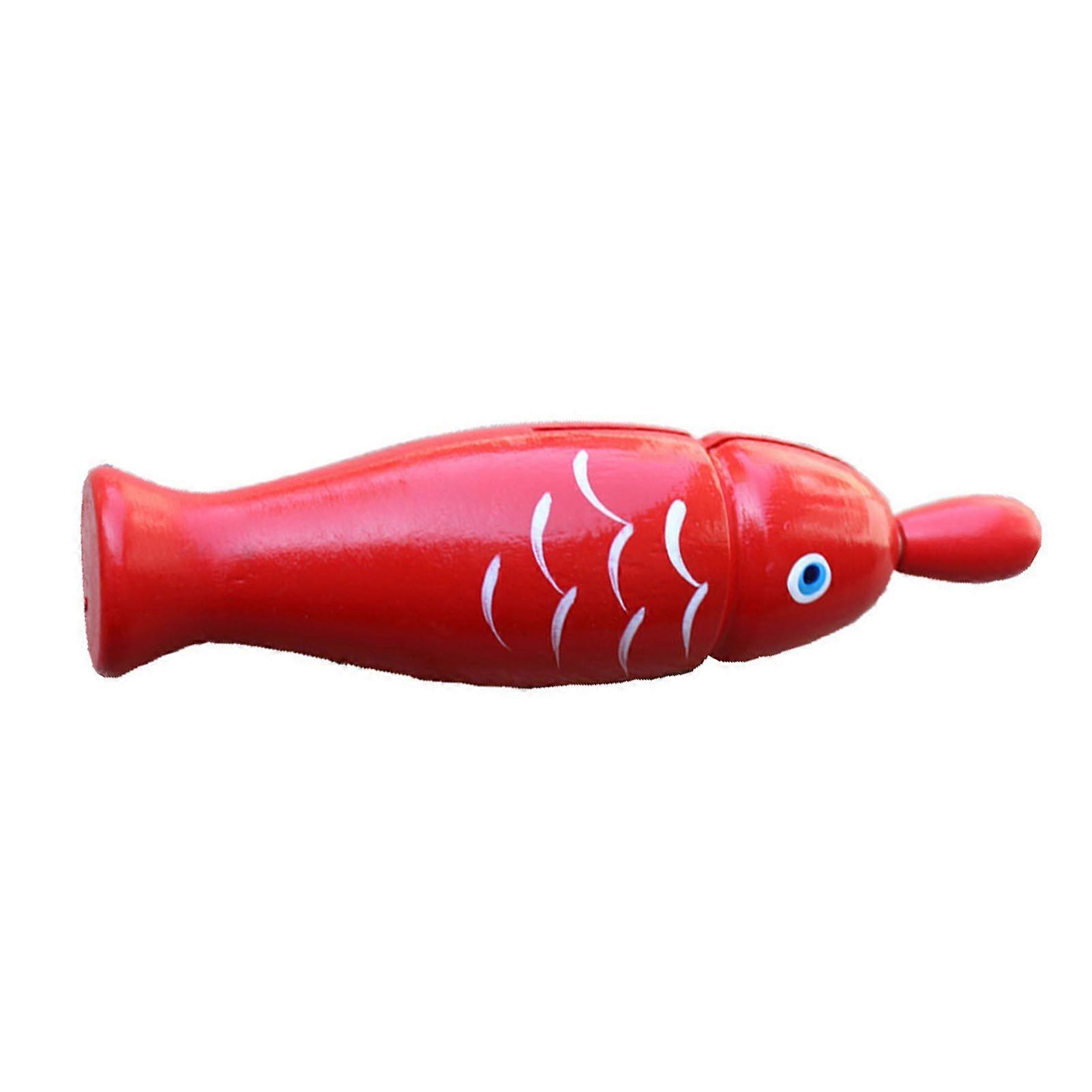 Fish Shaped Guiro Instrument Wooden Frog Rasp Musical Percussion Toy ...