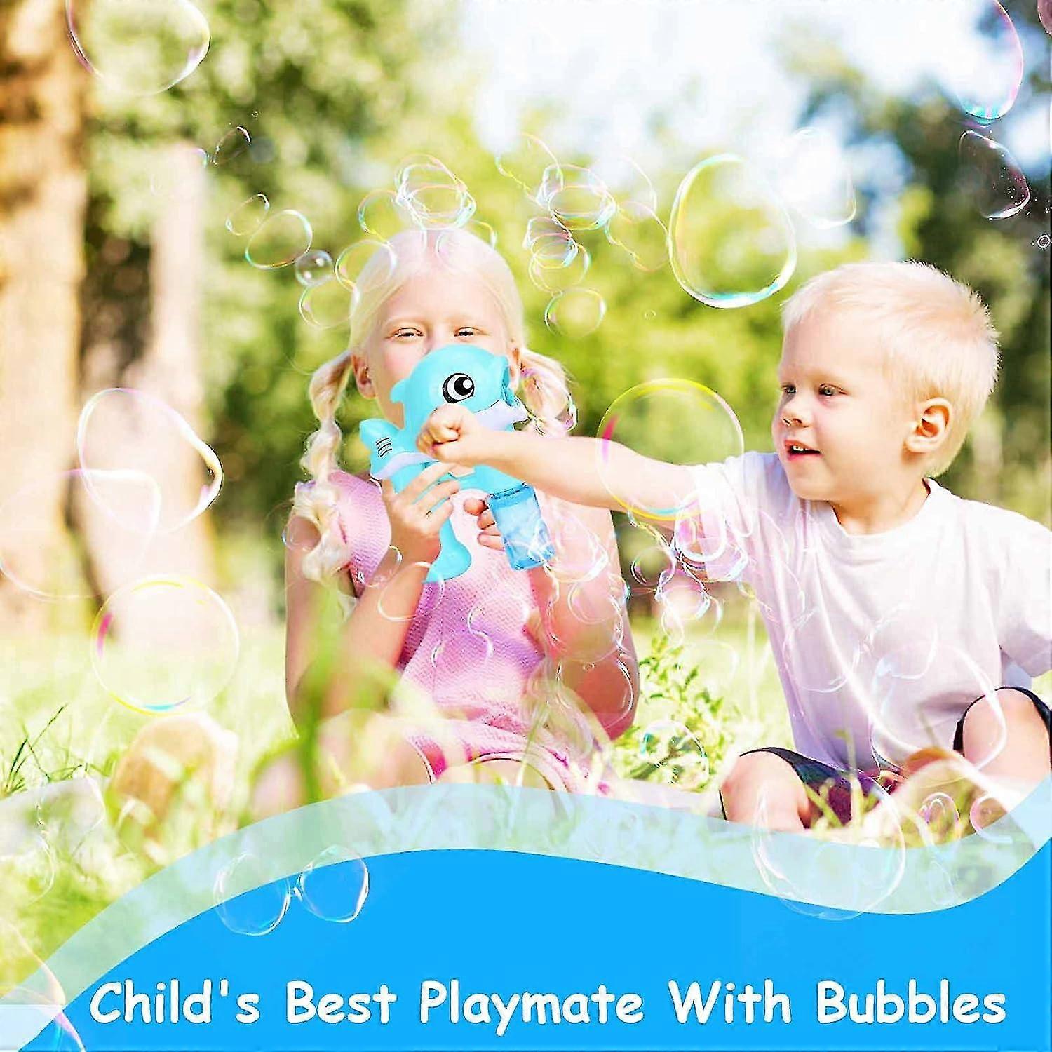 Bubble Machine-19*8*14.5cmblue, Soap Bubble Gun, Automatic Soap Bubble ...