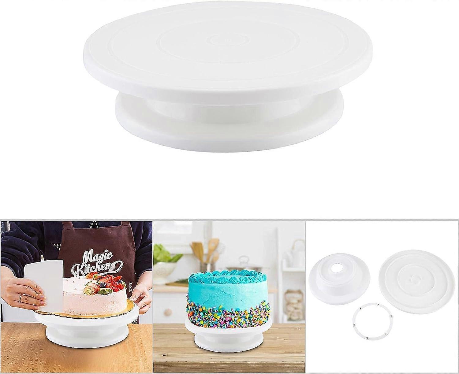 Turntable Cake Turntable, Turntable Pastry Cake Display Stand for ...