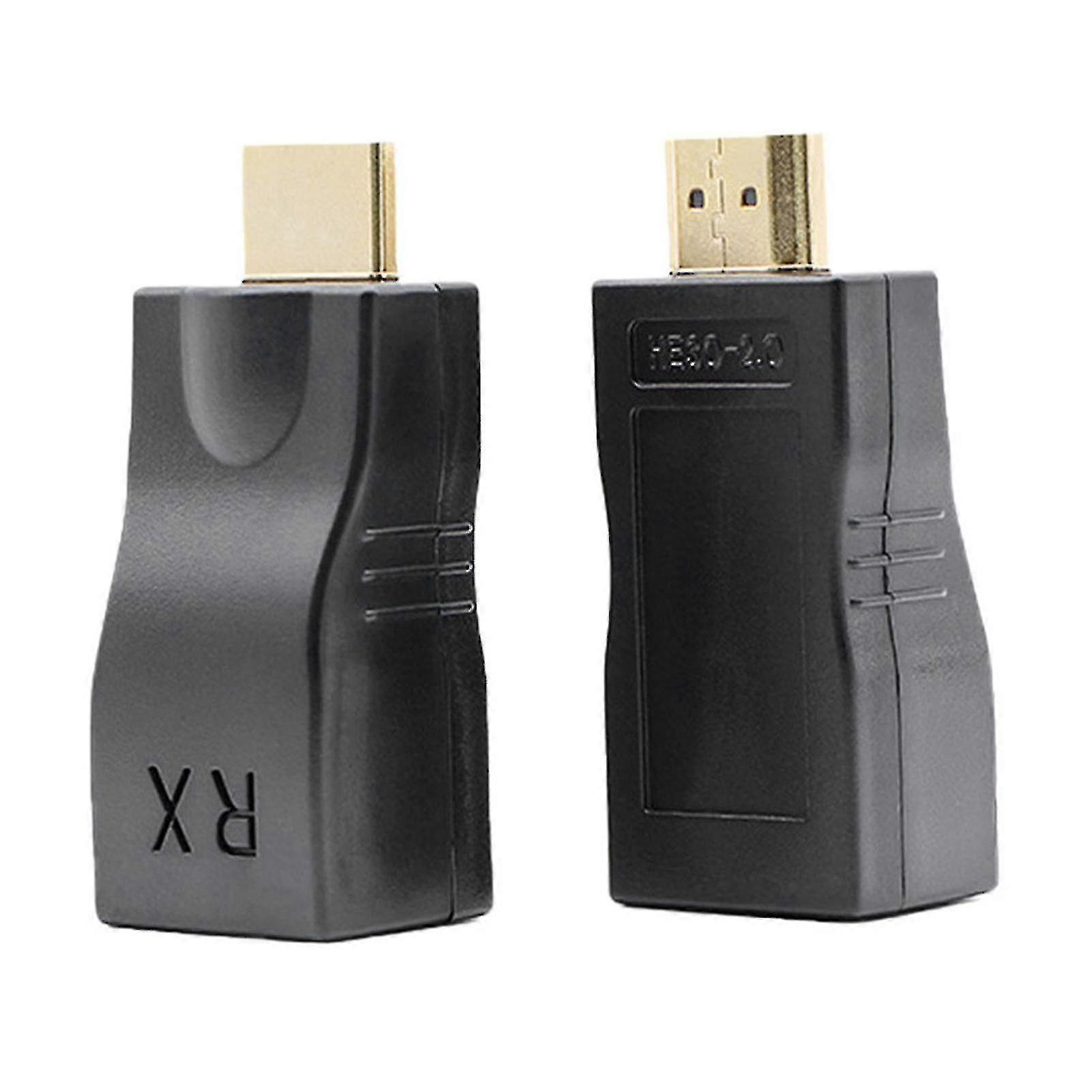 Hdmi Extender Hdmi To Rj45 Over Cat 5e/6 Network Lan Ethernet Adapter ...