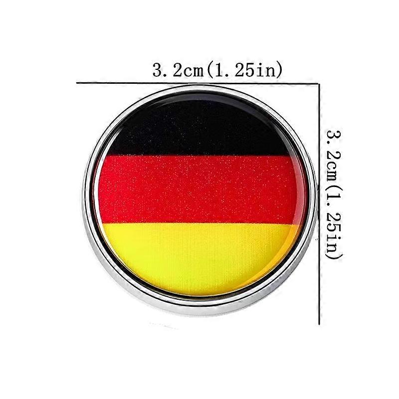 3D Germany Flag Logo Silver Metal Pattern Magnets Home Magnet Fridge ...