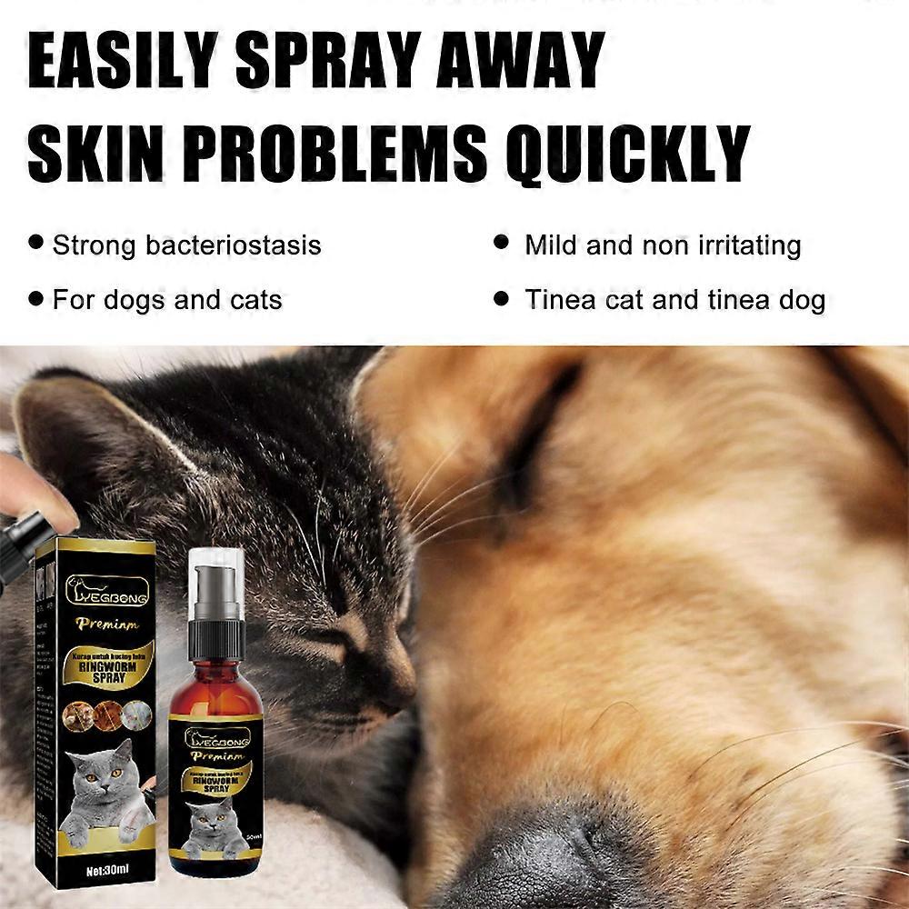 1-3pcs Itch Relief Spray For Cats Dogs, Cat Ringworm Spray, Protects ...
