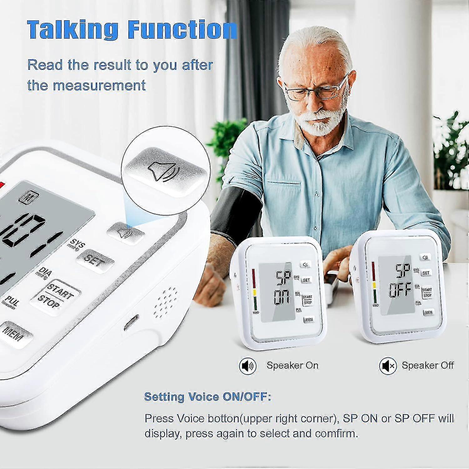 Blood Pressure Monitors Large Cuff, Digital Upper Arm Blood Pressure ...