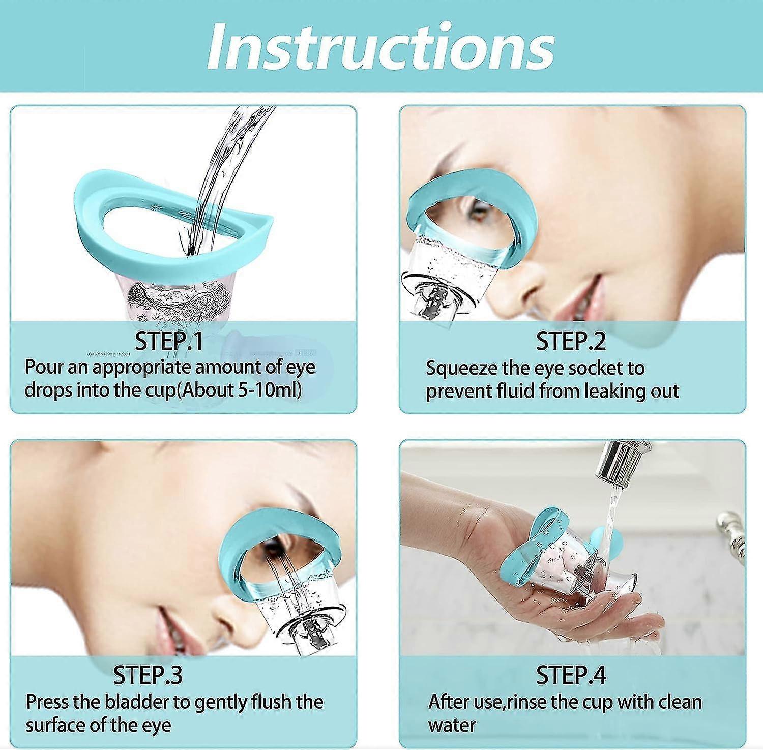 Eye Wash Cupeye Wash Bath Kit Silicone Eye Cup For Effective Eye ...