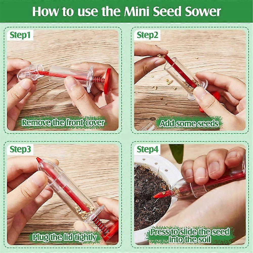 Mini Seed Spreader Set, Portable Mini Sowing Seed Dispenser, Small Seed ...