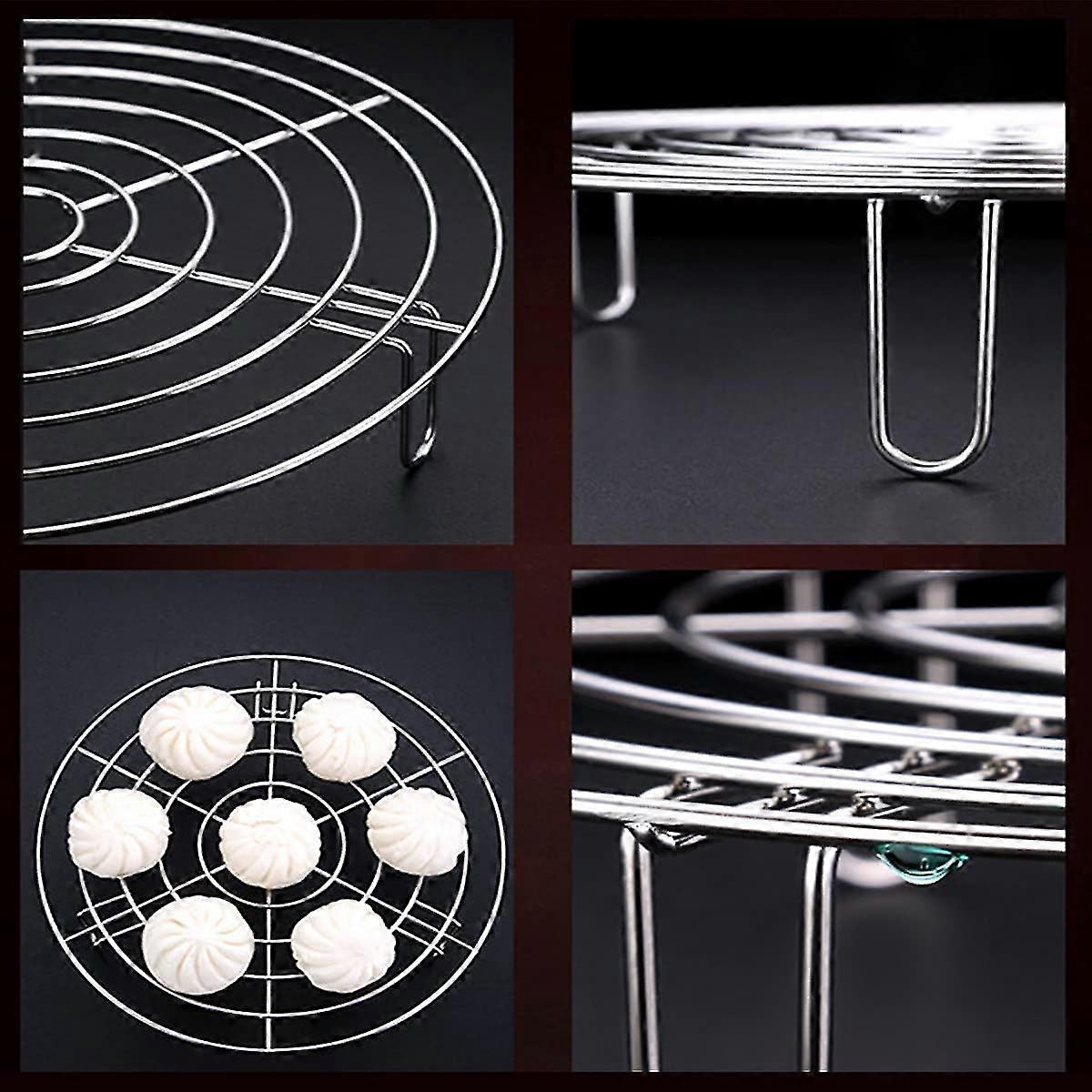 Set Of 2 Stainless Steel Cooking Grates Round Steamer Cookware | Fruugo UK