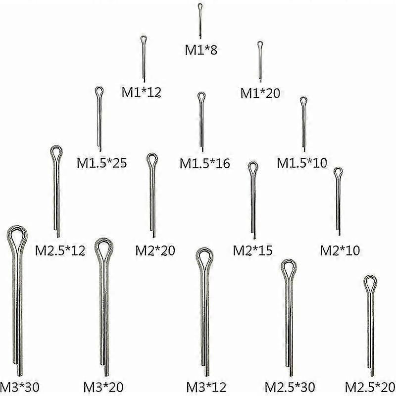 150 Pieces Stainless Steel Cotter Pins Safety Cotter Pins Mechanical ...