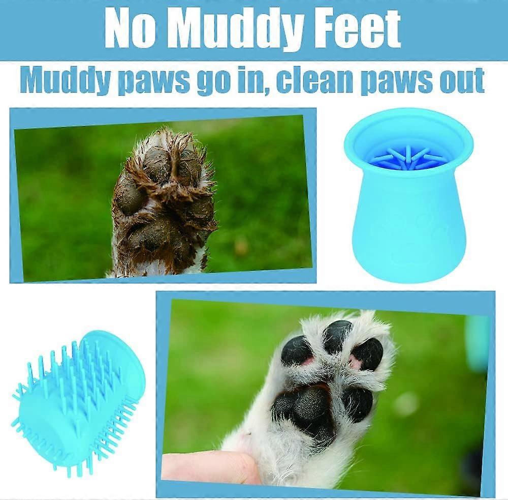 Dog Paw Cleaner, Silicone Foot Wash Cup Portable Dog Paw Washer Puppy ...