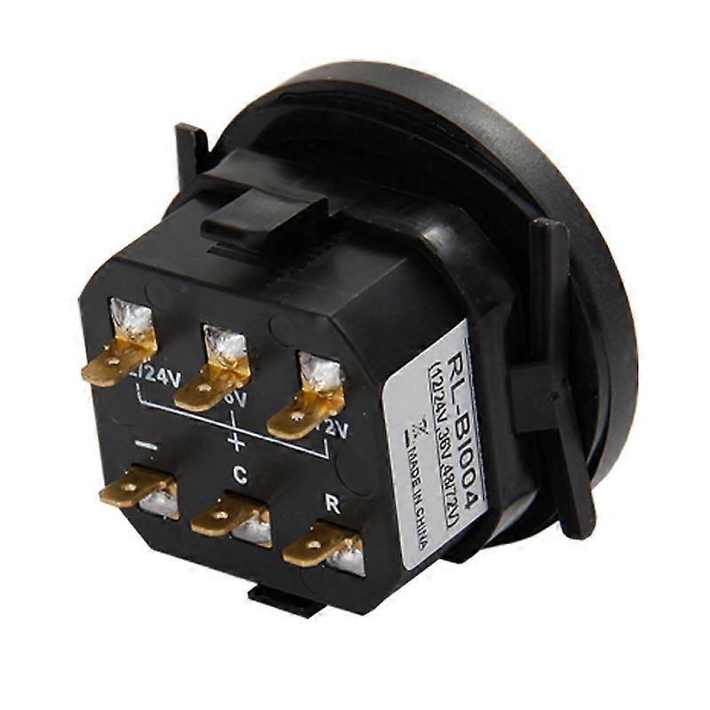 LED with Hour Meter Round Battery Indicator Meter Gauge 12/24V 36V 48V ...