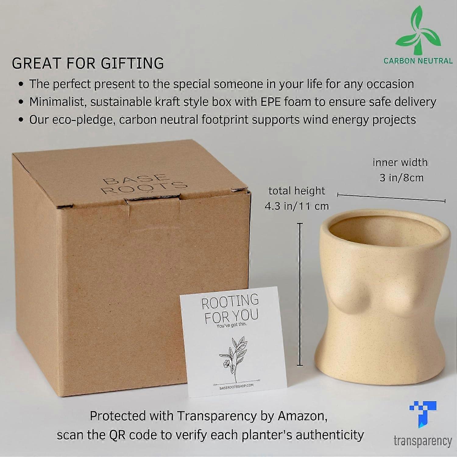 Body Vase Woman Vase with Drainage Holes Female Breast Shaped Vases ...