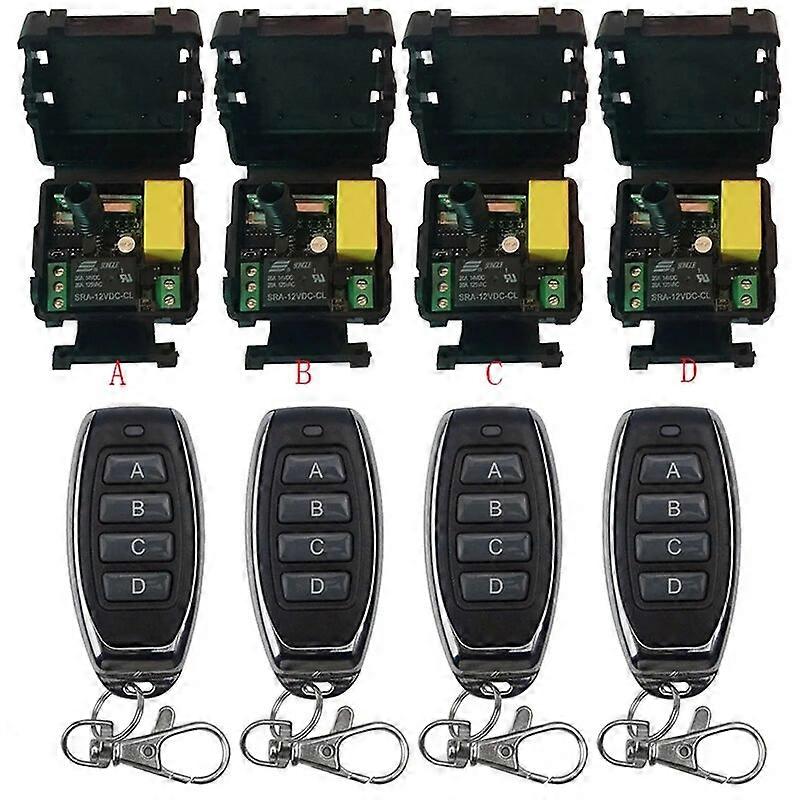 Universal Wireless Remote Control AC220V 1CH rf Relay Receiver and ...