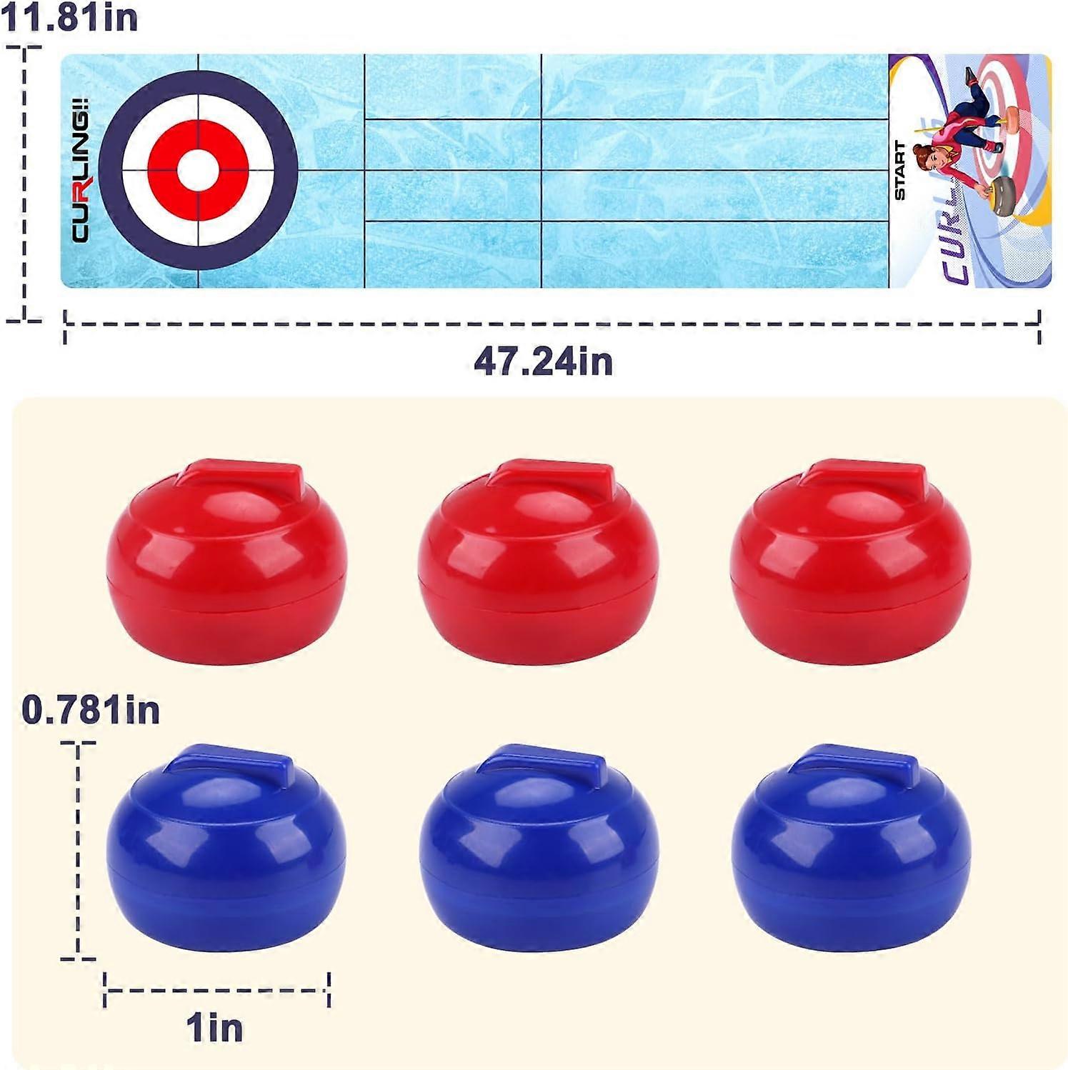 Kids Board Games, Tabletop Curling Strategy Game for Family Game Night ...