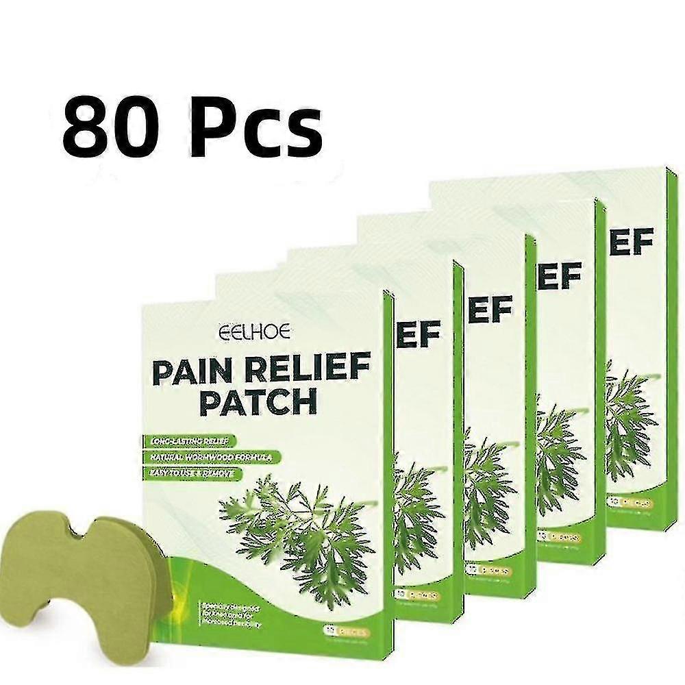 80pcs Knee Patch Wormwood Knee Sticker Plaster Extract Analgesic ...